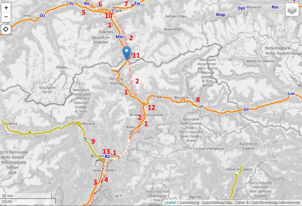 Brennerbahn - Dokumentationszentrum für Europäische Eisenbahnforschung ...